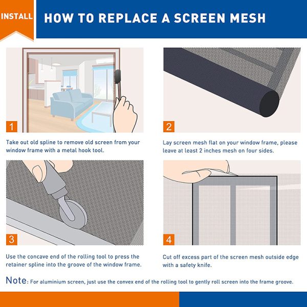 Flame retardant galvanized screen window - YESON