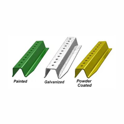Green Powder Coated U-Channel Post - YESON