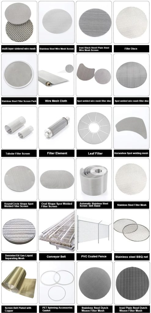 Stainless Steel Woven Wire Cloth Filter Mesh Discs - YESON
